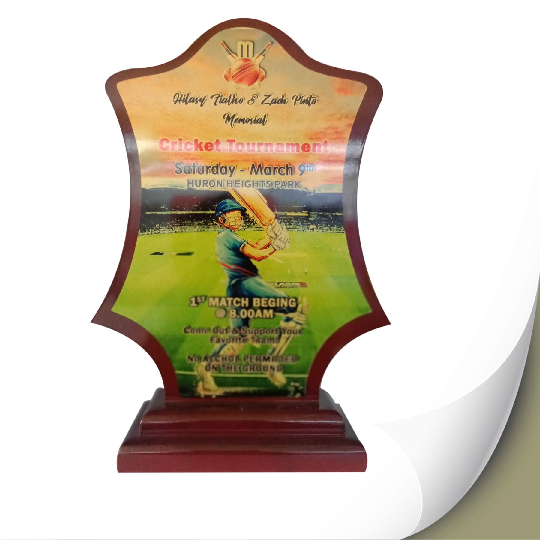 wooden trophy W0013 – Creative Technologies